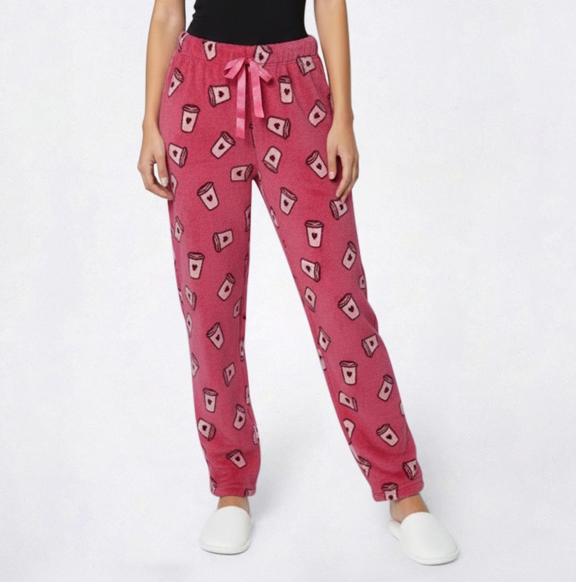 Click here for Womens Spoiled Angel Coffee Cup Plush Pajama Pants prices